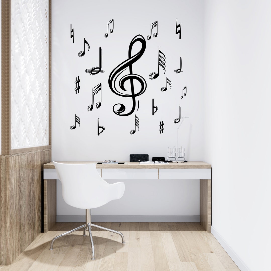 Music Wall Decal. Sheet Music Wall Decal.music is Life .notes Music Art ...