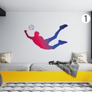 Volleyball Wall Decal/ Volleyball Décor/ Boys Room Decal/ Volleyball ...