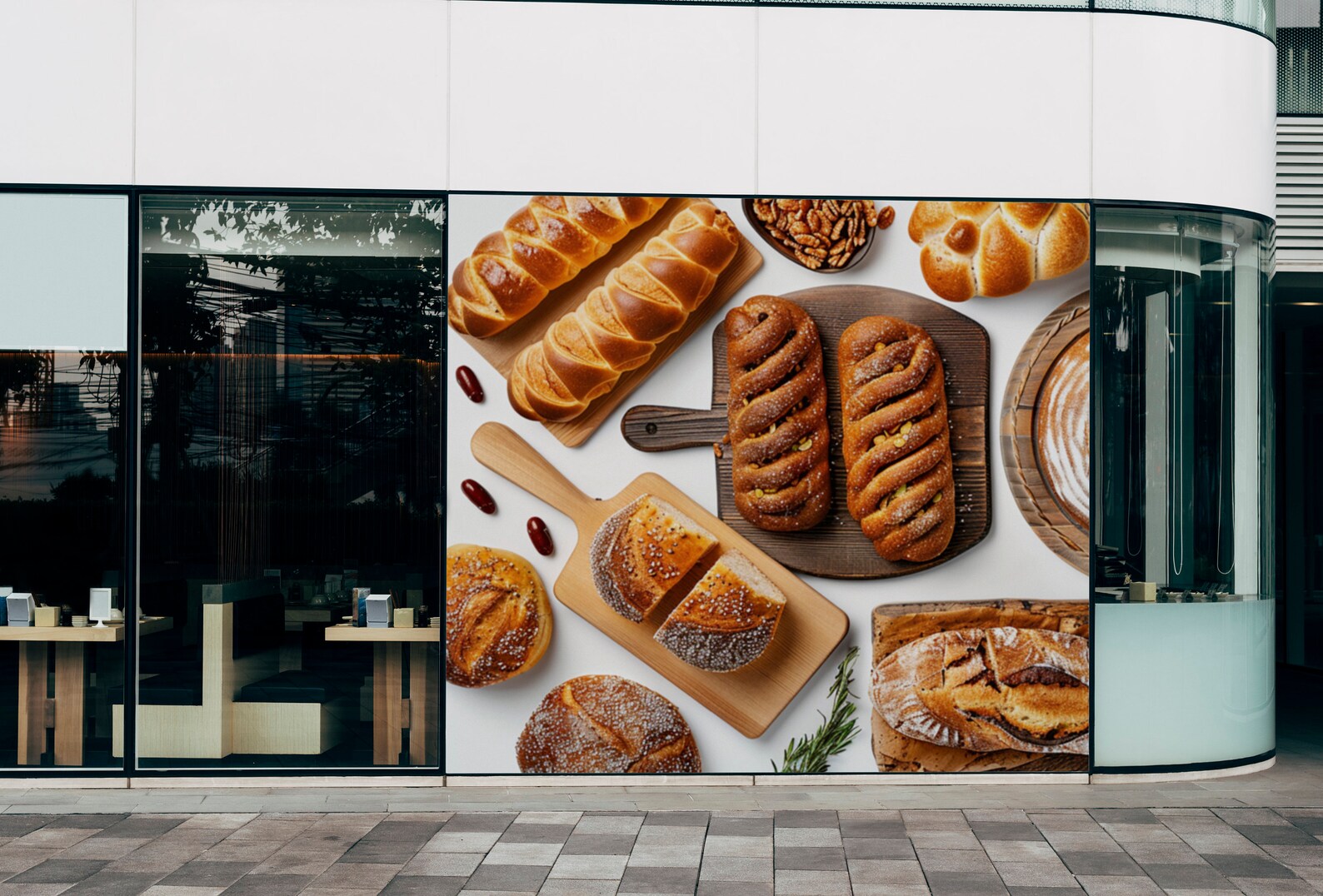 Bakery Wall Mural/ Kitchen Wall Mural/ Colorful Wall Mural/ Bakery Wall ...