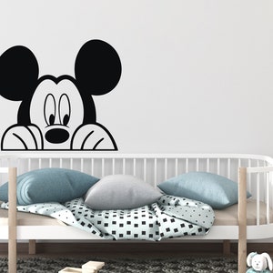 Mickey Mouse Wall Decal Cartoon Wall Decor for Kids Nursery (K226) - Etsy