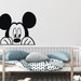 Mickey Mouse Wall Decal Cartoon Wall Decor for Kids Nursery K226 - Etsy
