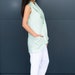 Women's Linen Tunic Tunic With Flap Tunic With Scarf - Etsy