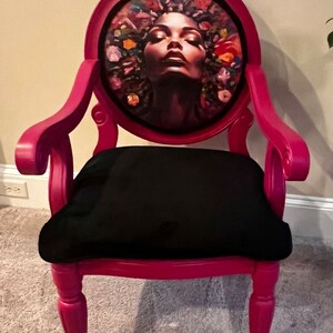 Natural Beauty Magenta Chair - Etsy