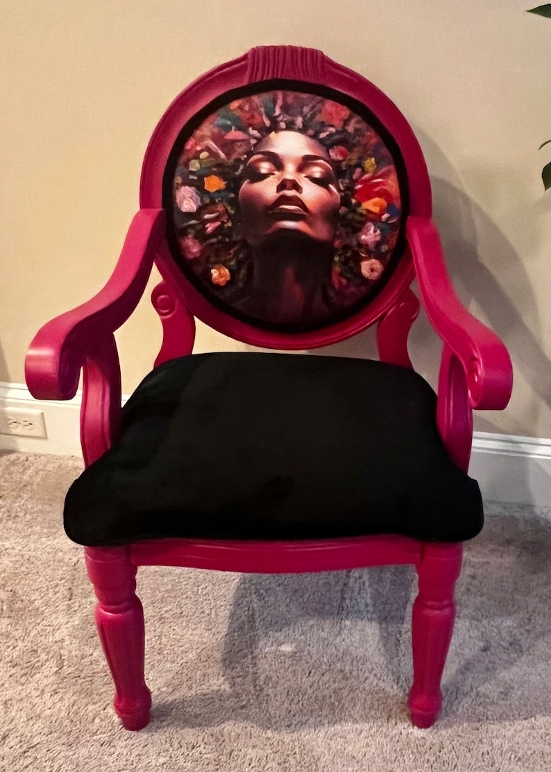Natural Beauty Magenta Chair - Etsy