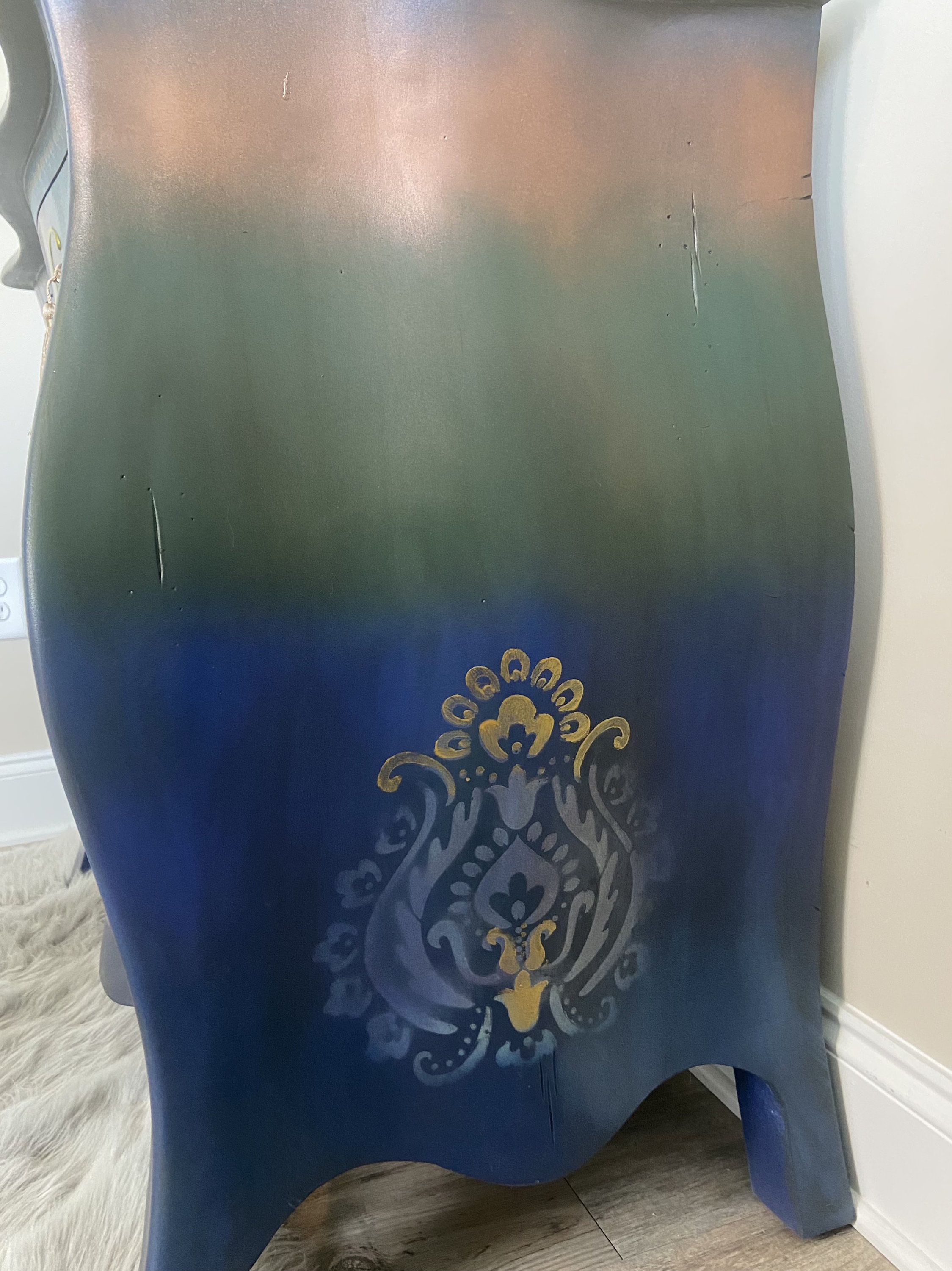 Elegant Iridescent Bombe Chest - Etsy