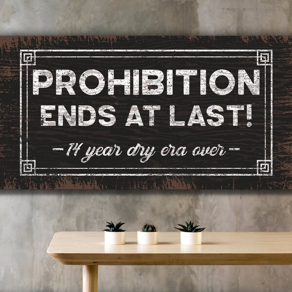 Prohibition Sign - Etsy