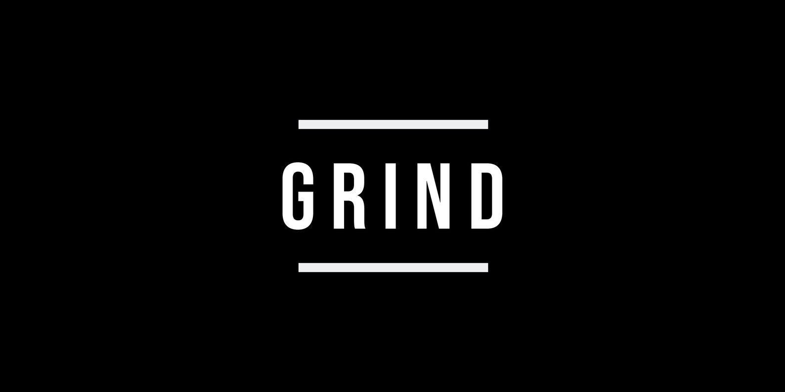 GRIND Motivational Sign 1/2 Black or White Edge Foam | Etsy
