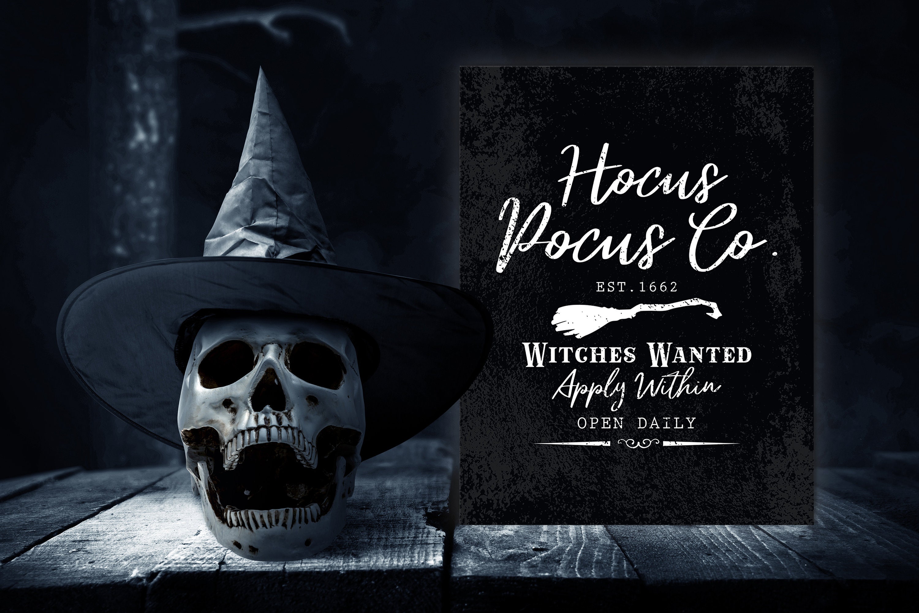 Hocus Pocus Poster Black And White