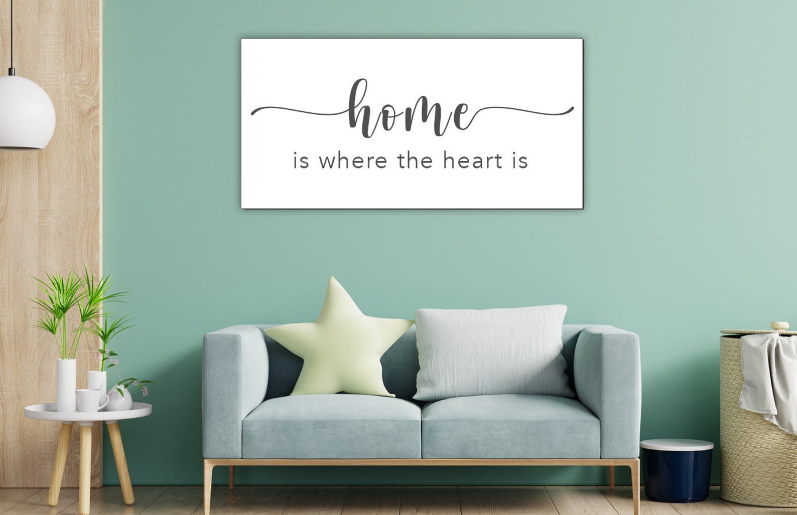 Home is Where the Heart is Sign Custom Signs Custom Wall - Etsy