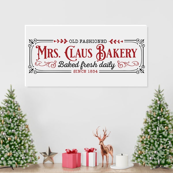 Mrs Claus Bakery Sign - Etsy