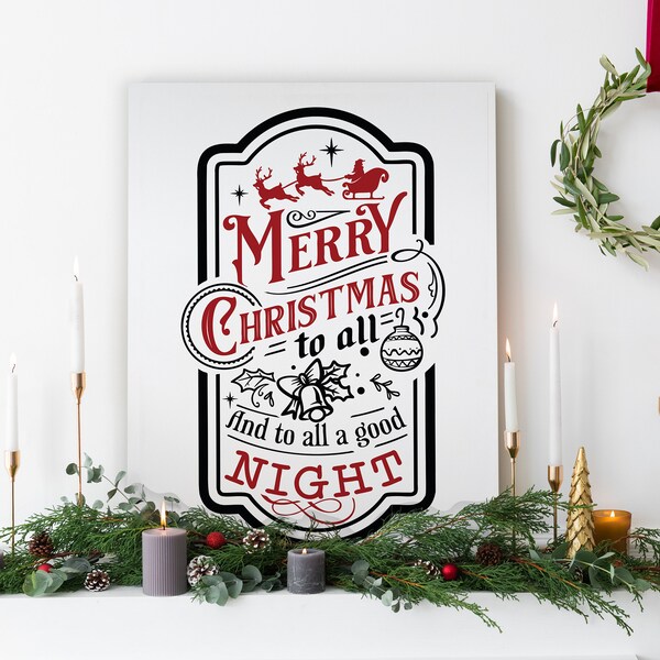 And to All a Good Night Sign - Etsy