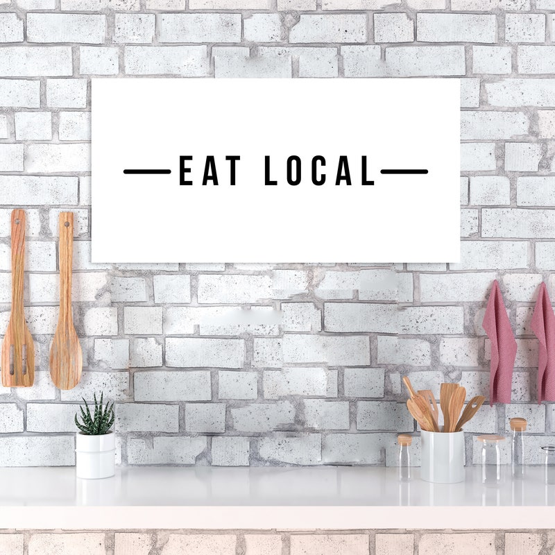 Eat Local Signs - Etsy