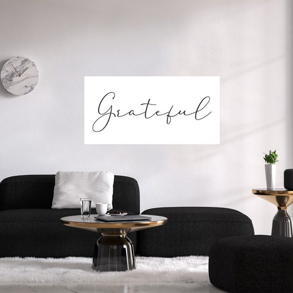 Grateful Sign - Etsy