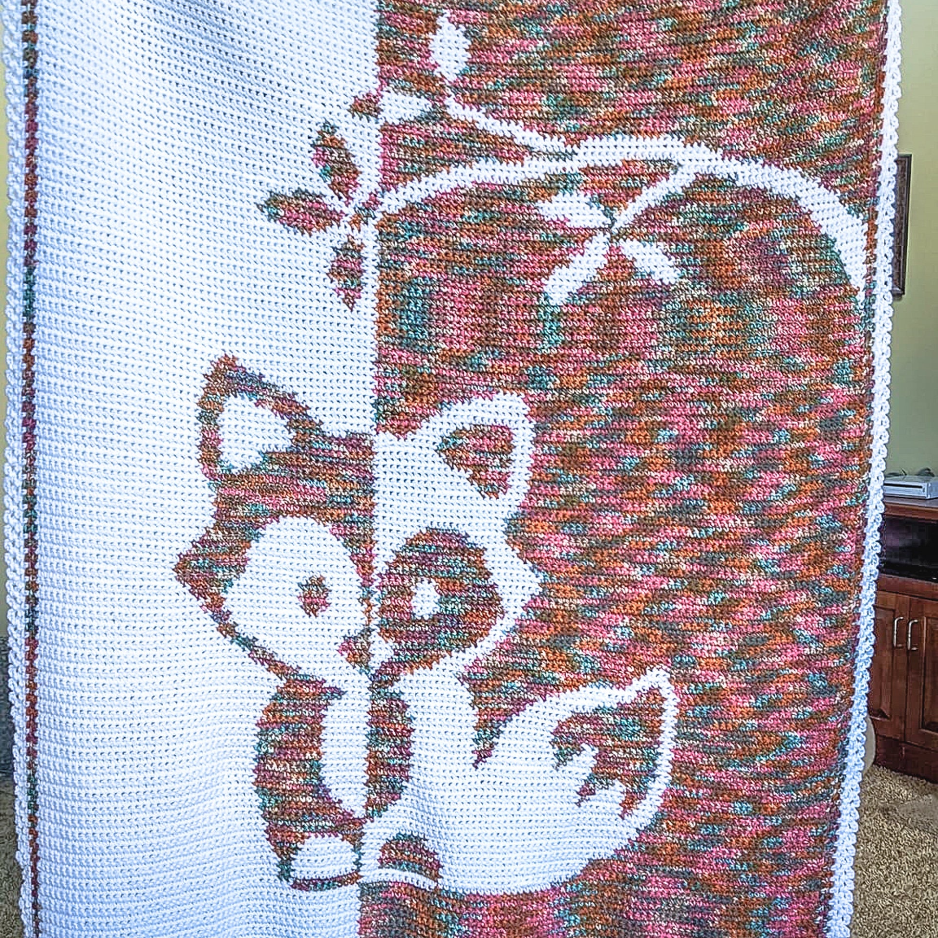 Two-tone Foxy Crochet Graphghan PATTERN ONLY - Etsy