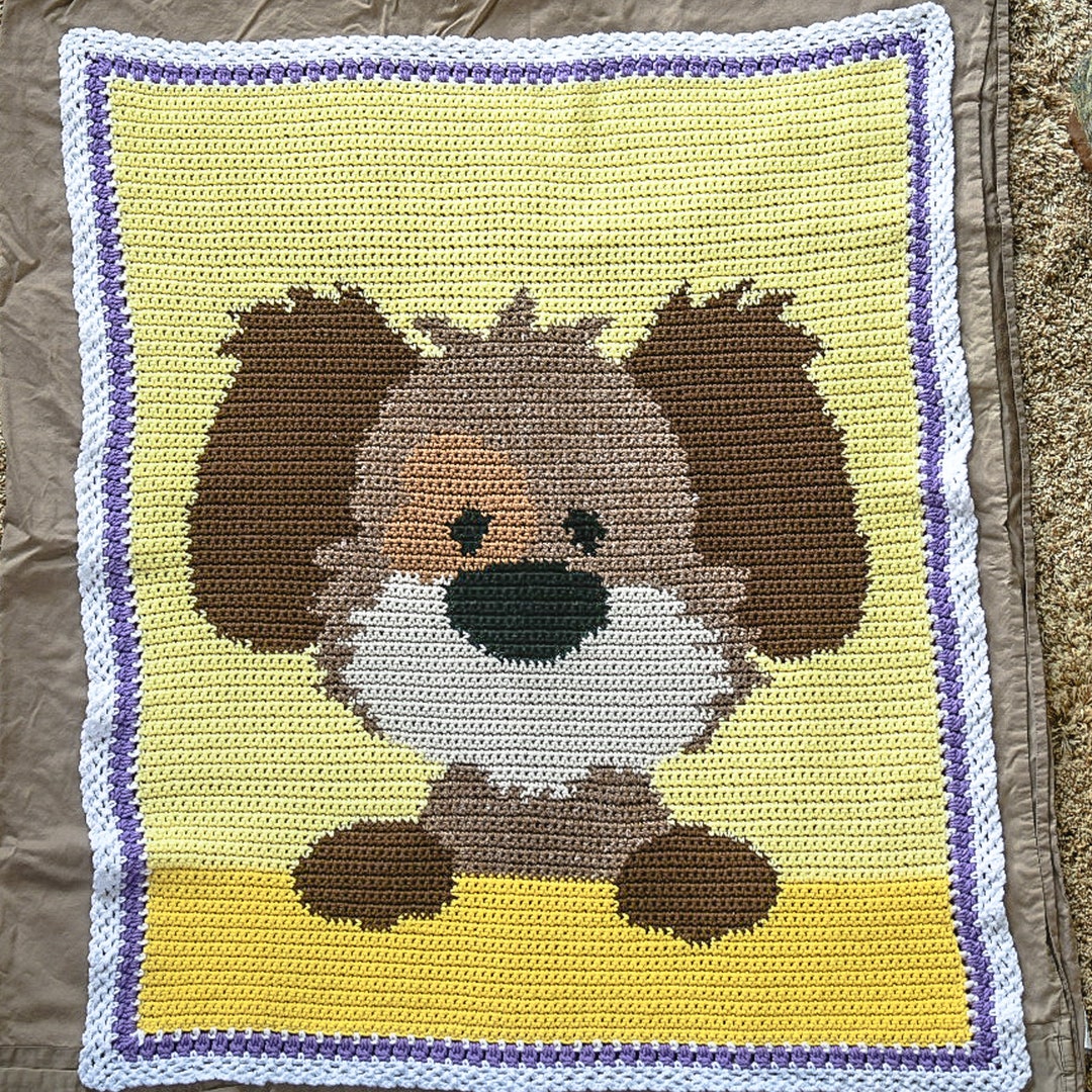 Puppy Dog Crochet Graphghan pattern Only - Etsy