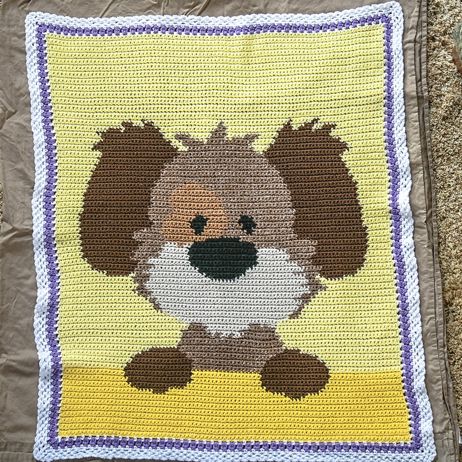 Puppy Dog Crochet Graphghan *pattern Only* - Etsy