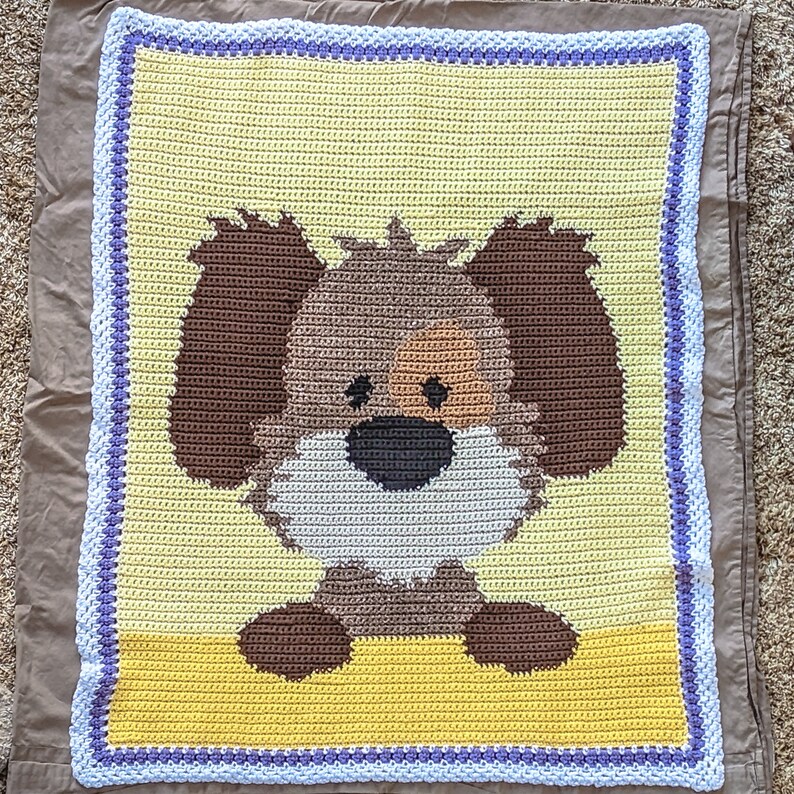 Puppy Dog Crochet Graphghan *pattern Only* - Etsy