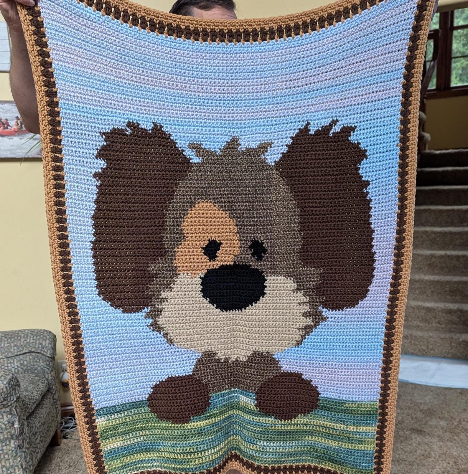 Puppy Dog Crochet Graphghan *pattern Only* - Etsy