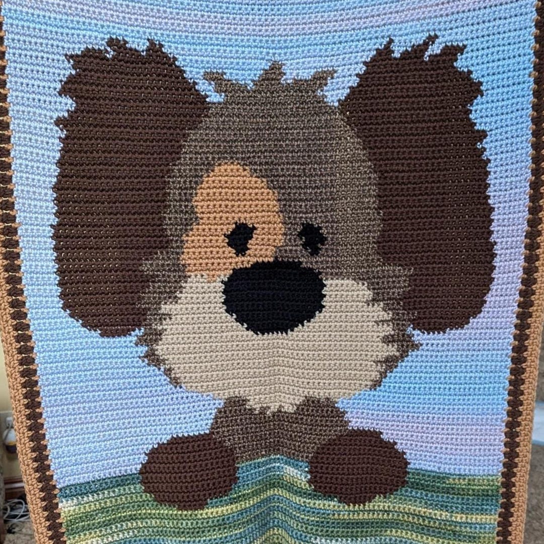 Puppy Dog Crochet Graphghan *pattern Only* - Etsy