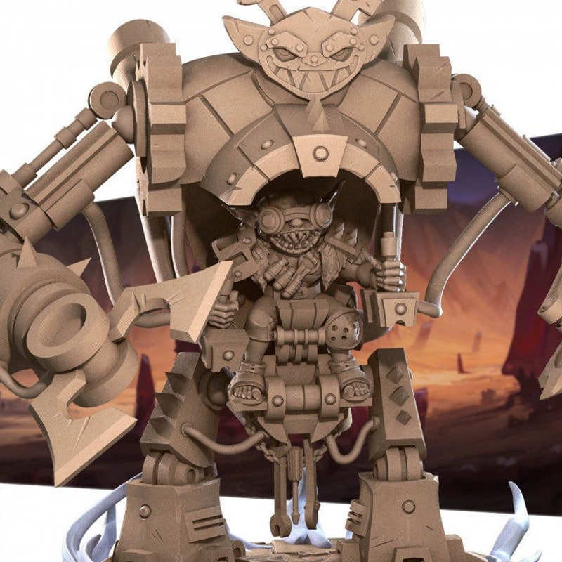 Steampunk Mech Miniature - Etsy