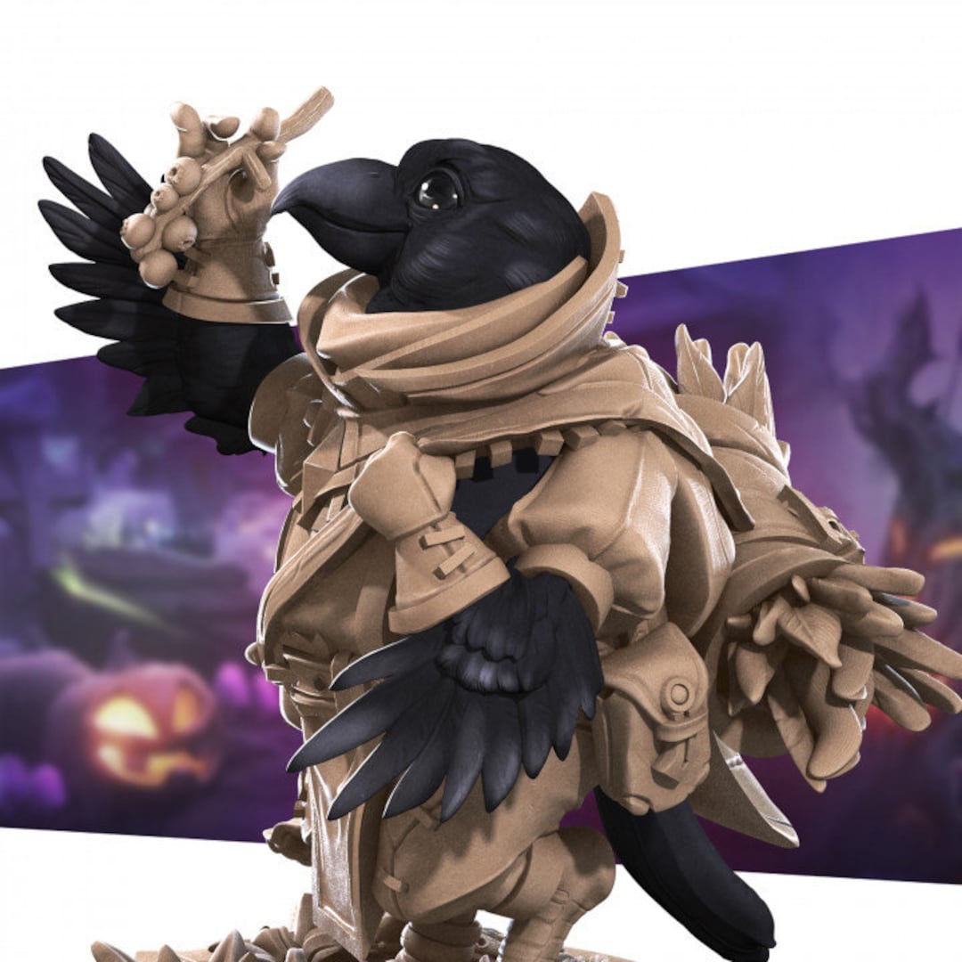 Berry the Kenku Druid Forager Miniature secret Forge Wizard Cleric Magic Humanoid ...