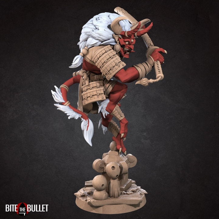 Japanese Samurai Oni Miniature With Katana Sword Oni Yokai - Etsy Denmark