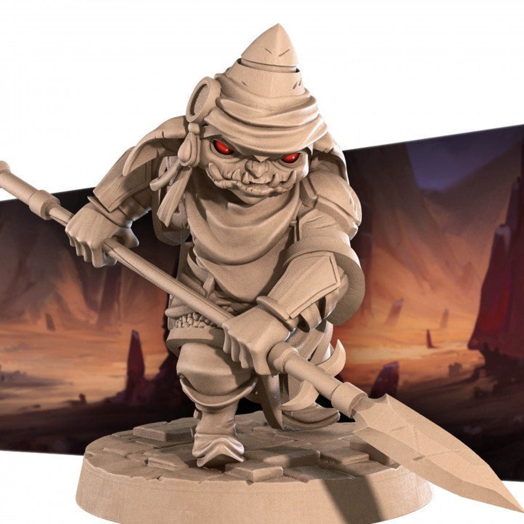 Goblin Guard With Spear Polearm, Warrior, Fighter, Paladin, Barbarian ...