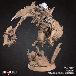 Japanese Samurai Tengu Monk Fighter With Khakkhara Staff Yokai Monk ...