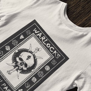 Warlocks Roll in Pacts With D20 and Polyhedral Dice! Rpg, D&D, Dnd, Dungeon Master Shirt ...