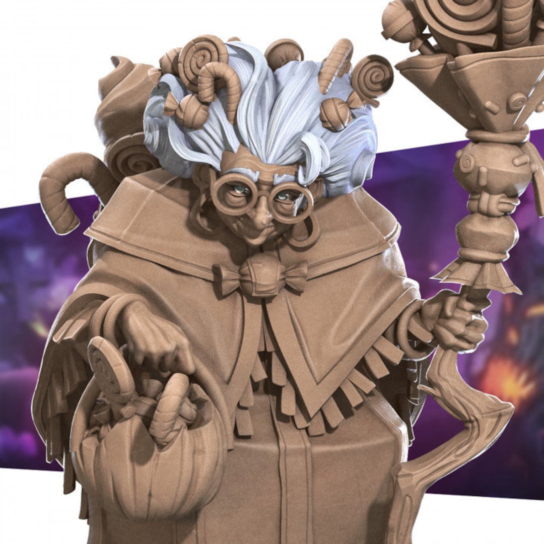 Female Hag Witch With Cat Familiar Spellcaster |secret Forge| Miniature ...