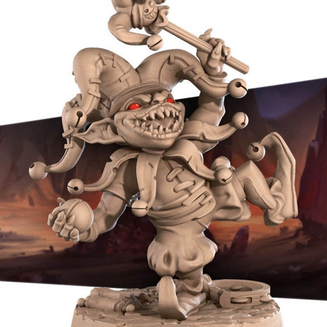 Goblin Jester Bard With Scepter Miniature |secret Forge| Vicious ...