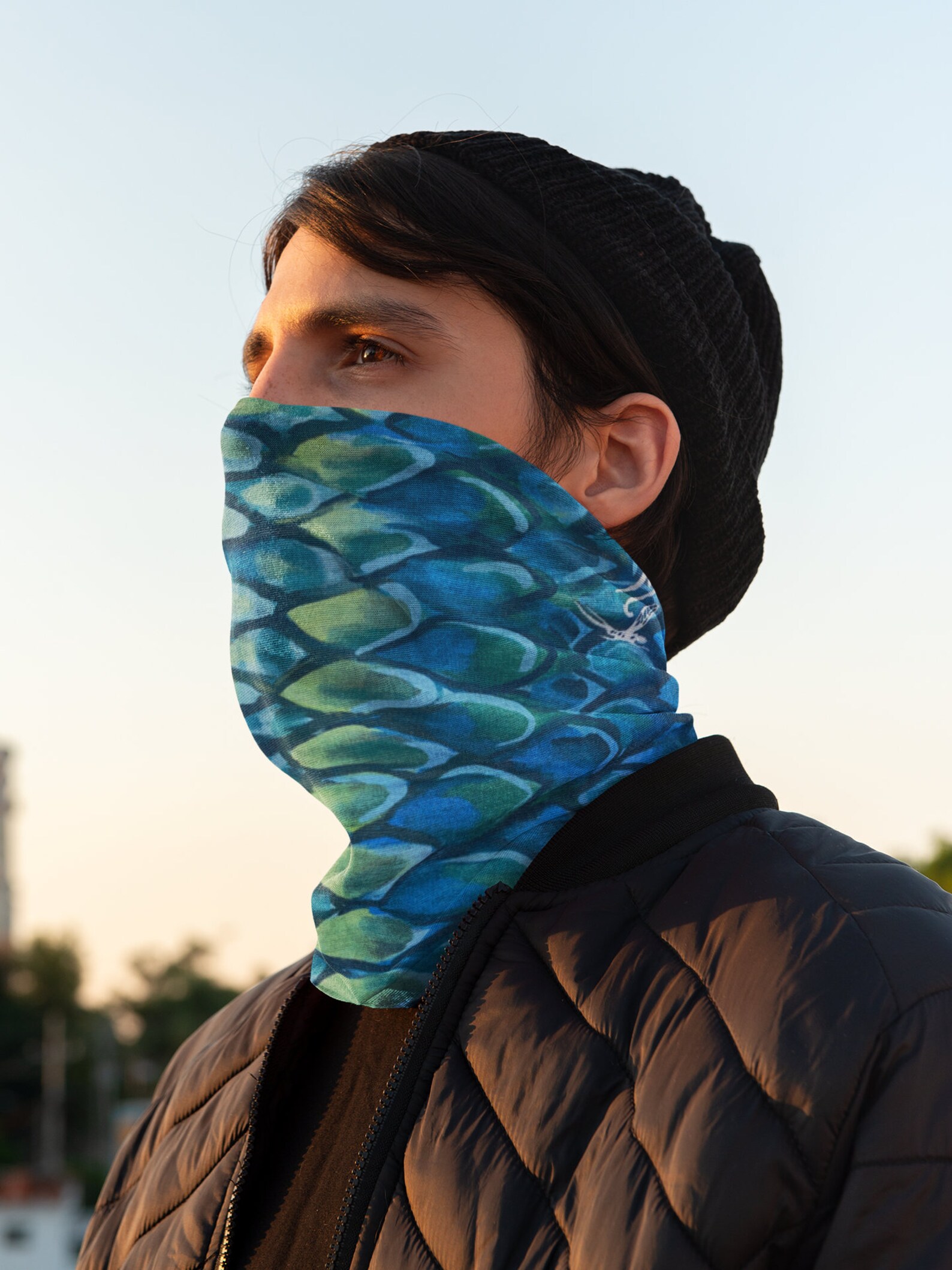 Tarpon Scale Print Unisex Outdoor Fishing and Hunting Sun Protection ...