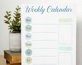 Weekly Planner Pad - Etsy