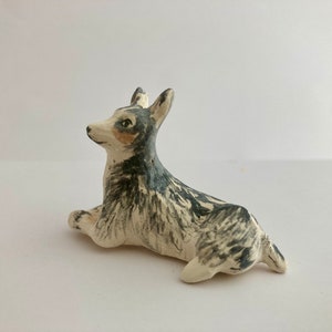 Custom Ceramic Dog Figurine: Hand-painted Pet Portrait Sculpture - Etsy