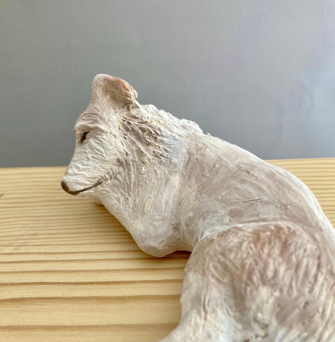 Custom Ceramic Dog Figurine: Hand-painted Pet Portrait Sculpture - Etsy