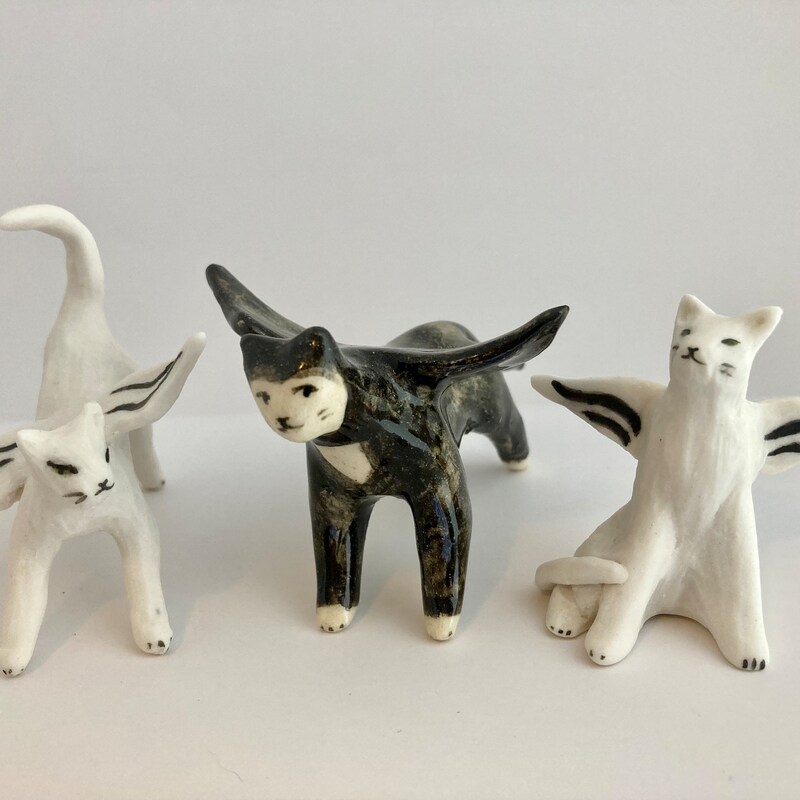Cat Figurines - Etsy