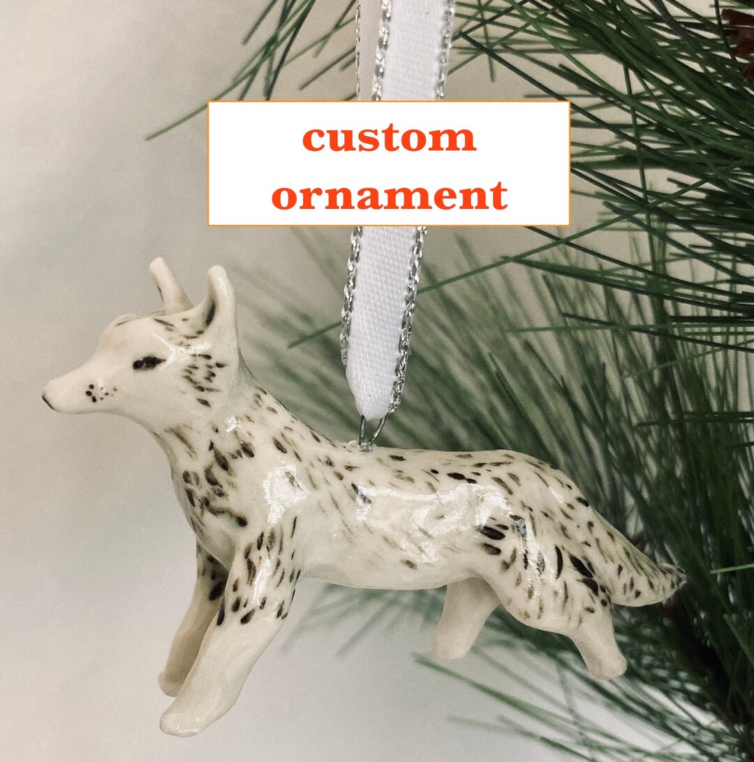 Personalized Hand-painted Dogs: Custom Ceramic Ornaments for Christmas ...