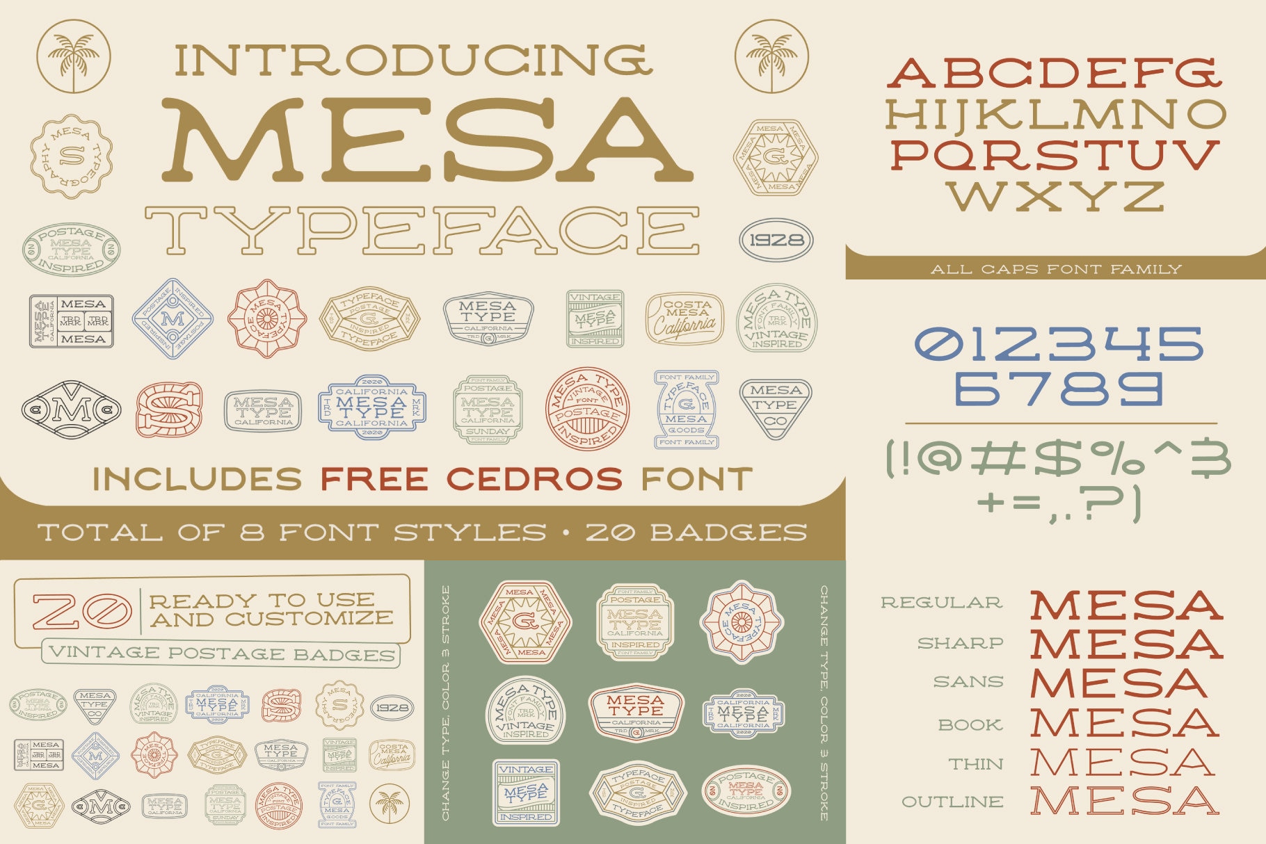 Vintage Font Bundle - Etsy
