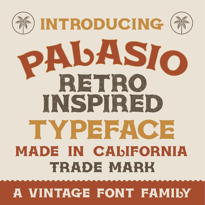 Palasio Typeface - Etsy