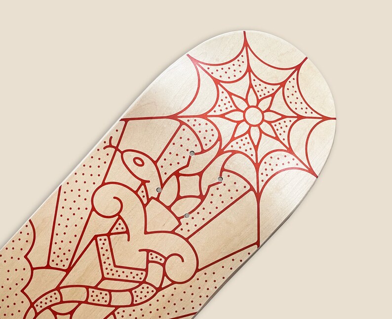 Snake & Dagger Skateboard Deck - Etsy