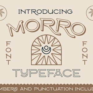 Morro Typeface Modern Font | Etsy