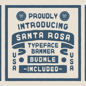 Santa Rosa Typeface Bundle - Etsy