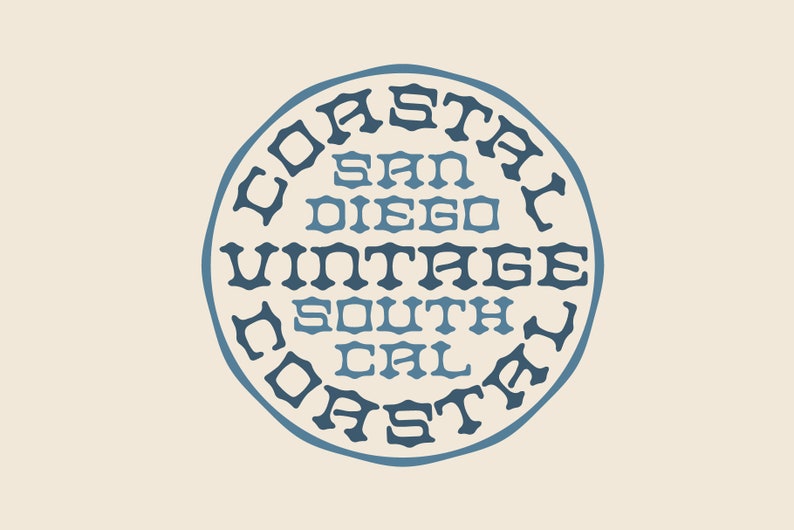 Solana Typeface | Coastal Font - Etsy