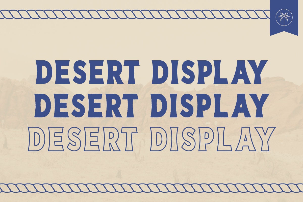 Desert Display Typeface - Etsy