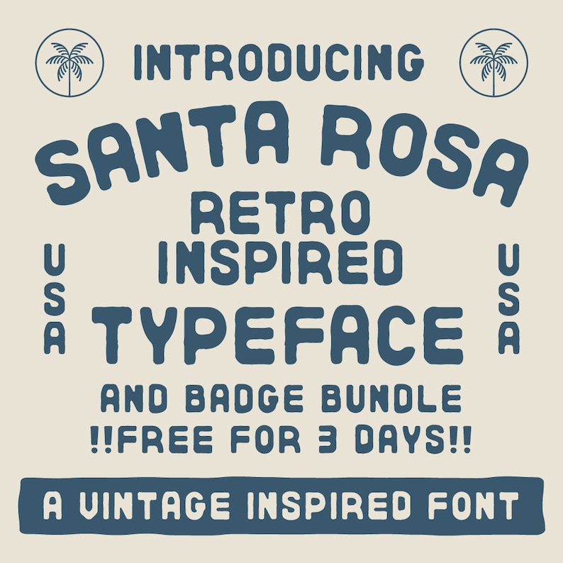 Santa Rosa Typeface Bundle - Etsy