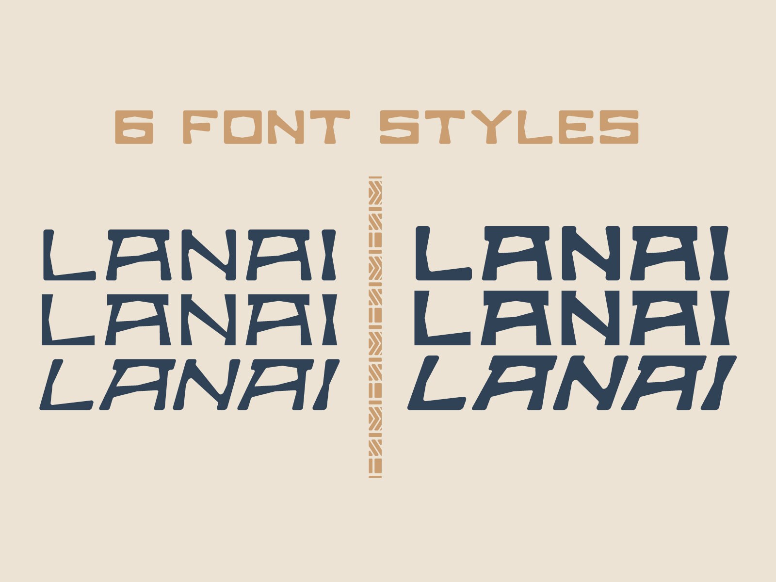 Lanai Typeface | Island Font - Etsy