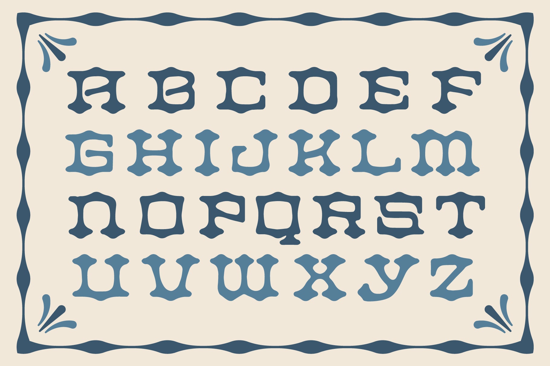 Solana Typeface | Coastal Font - Etsy