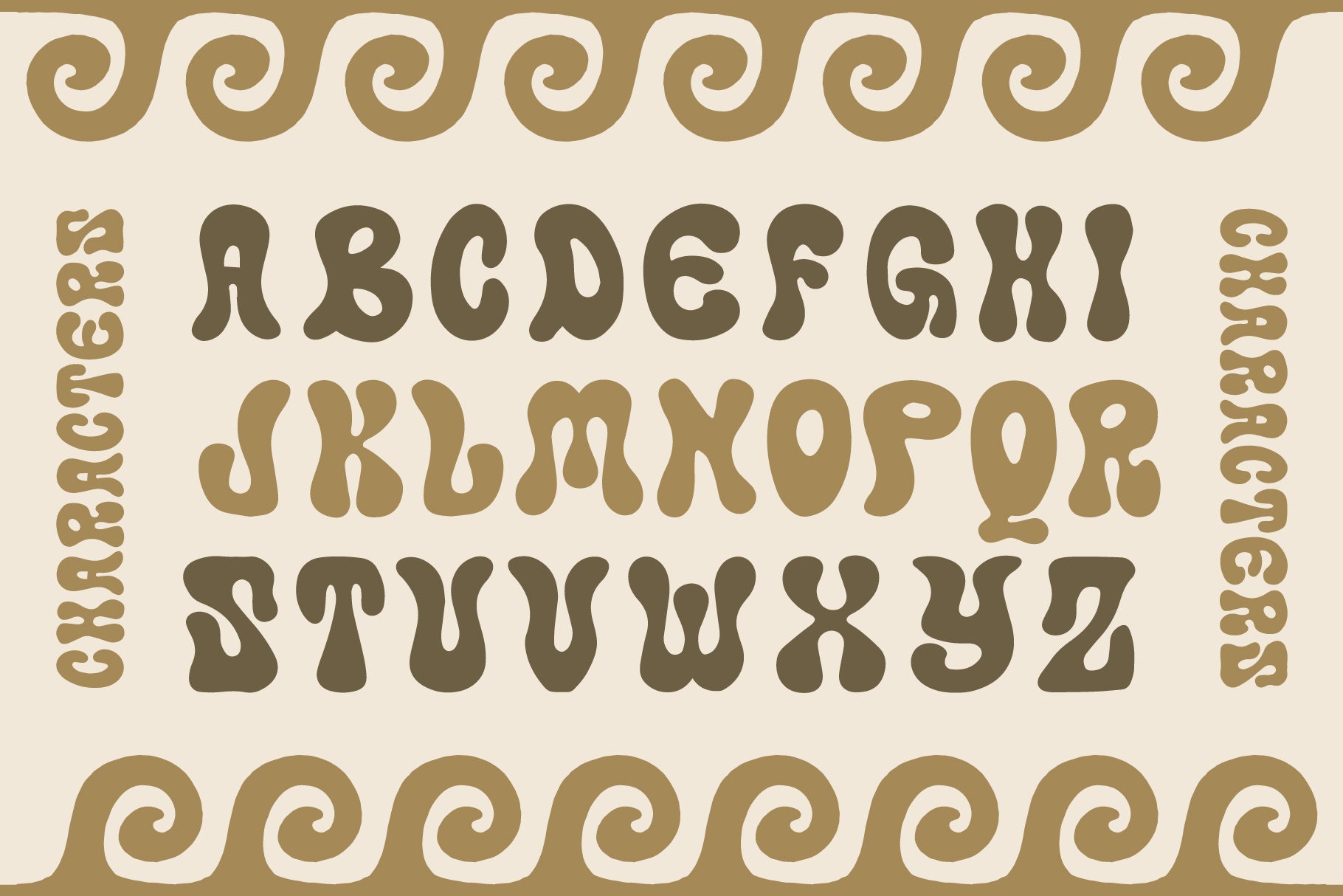 Rosarito Typeface | Surf Font - Etsy