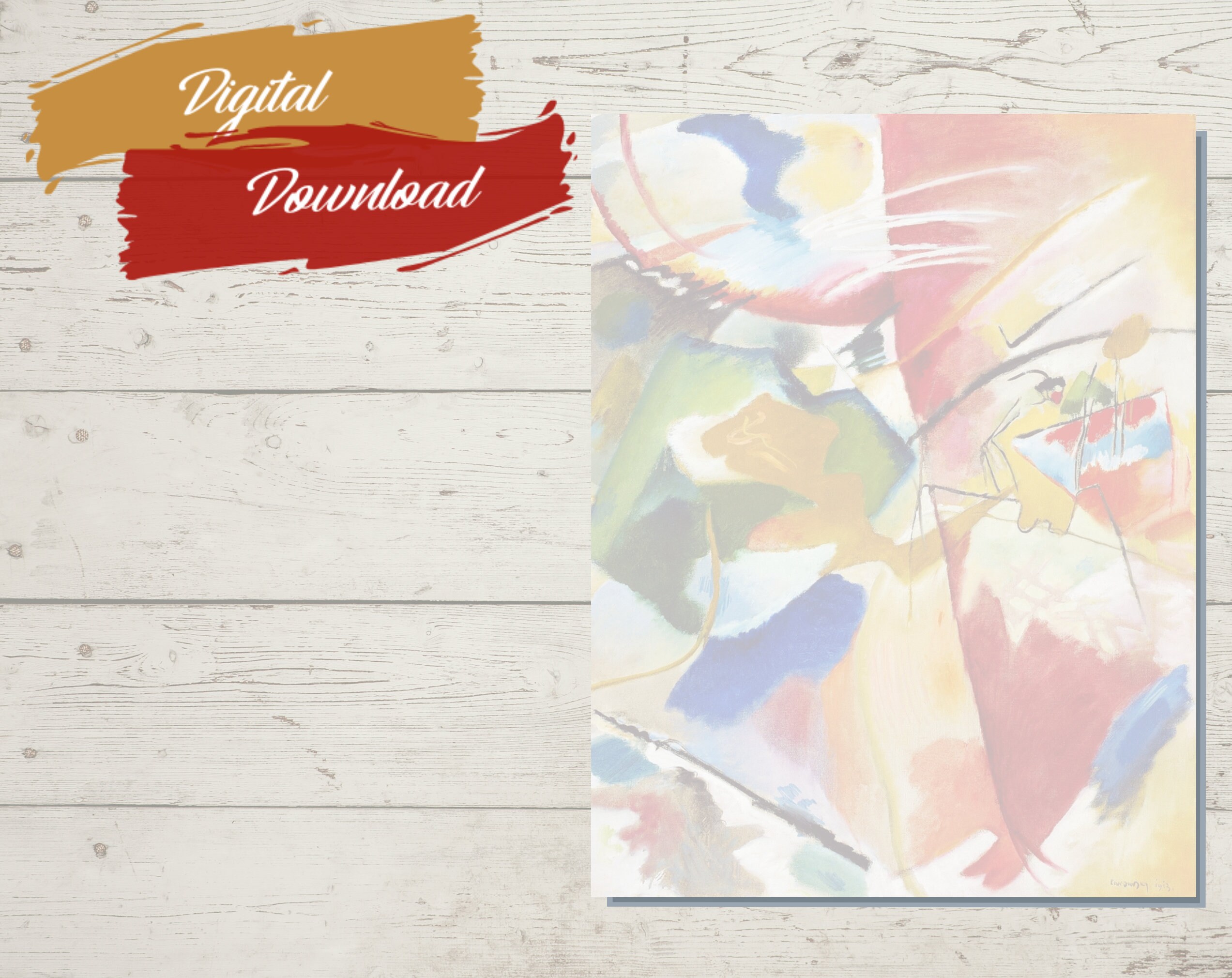 Wassily Kandinsky Printable Stationery, Digital Download, Printable ...