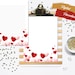 Valentine's Day Writing Paper, Digital Download, Heart Boarder ...